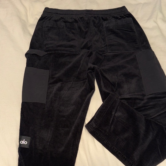 ALO Yoga | Pants & Jumpsuits | Alo Yoga Black Corduroy Pant | Poshmark